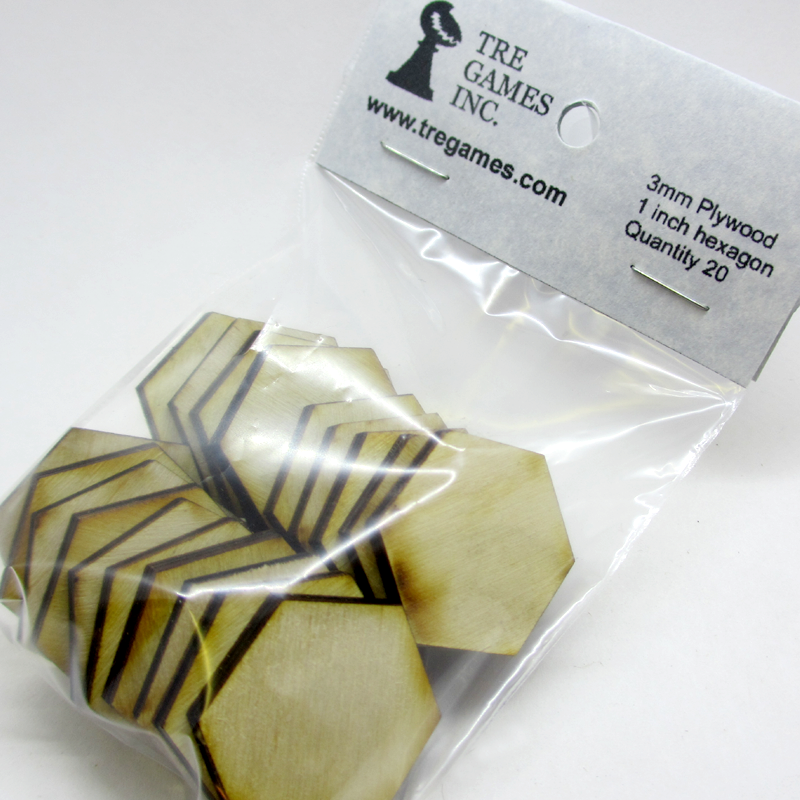 1 Inch Hexagon Plywood Miniature Bases – TRE Games