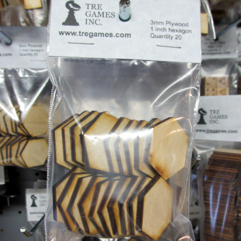 1 Inch Hexagon Plywood Miniature Bases – TRE Games