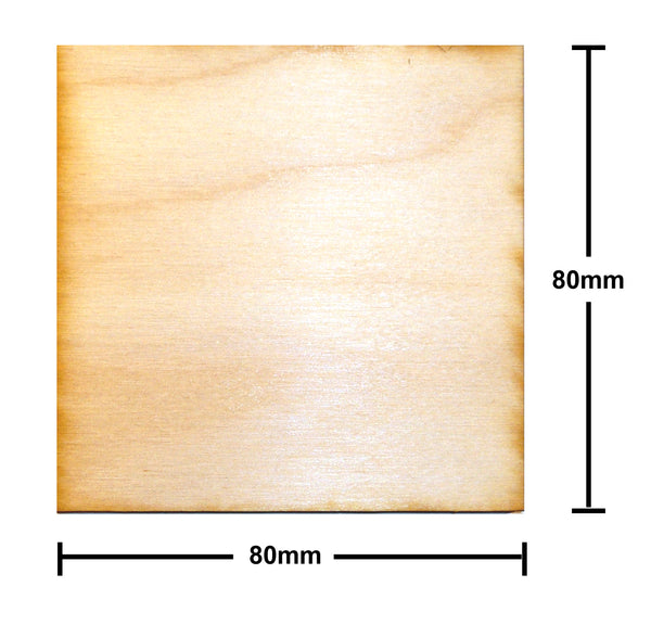 80mm x 80mm Plywood Miniature Bases – TRE Games